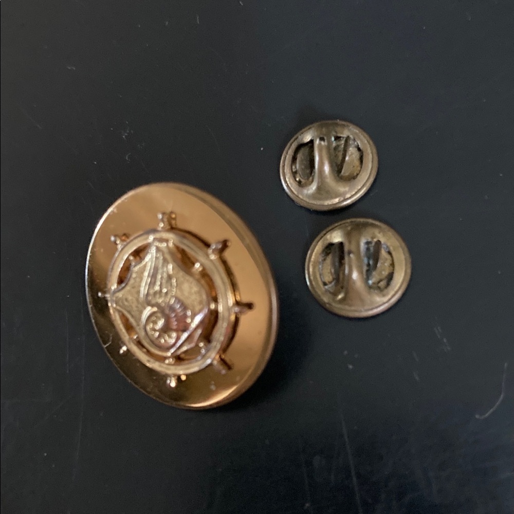 Vintage Army Transport Corps Ships Wheel Winged Wheel - Gem